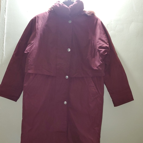 Utex | Jackets & Coats | Utex Burgundy Winter Down Coat Size 6 | Poshmark